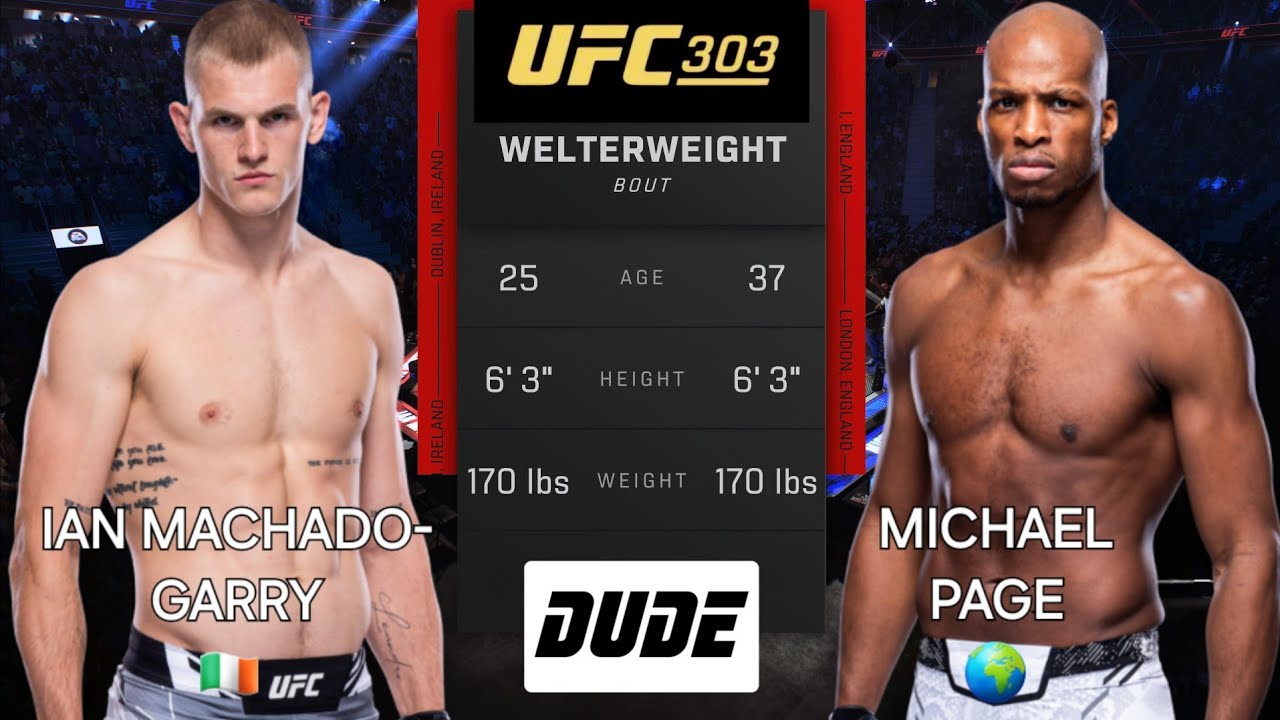 IAN MACHADO-GARRY vs MICHAEL PAGE - UFC 303 - Ai Prediction - Full ...