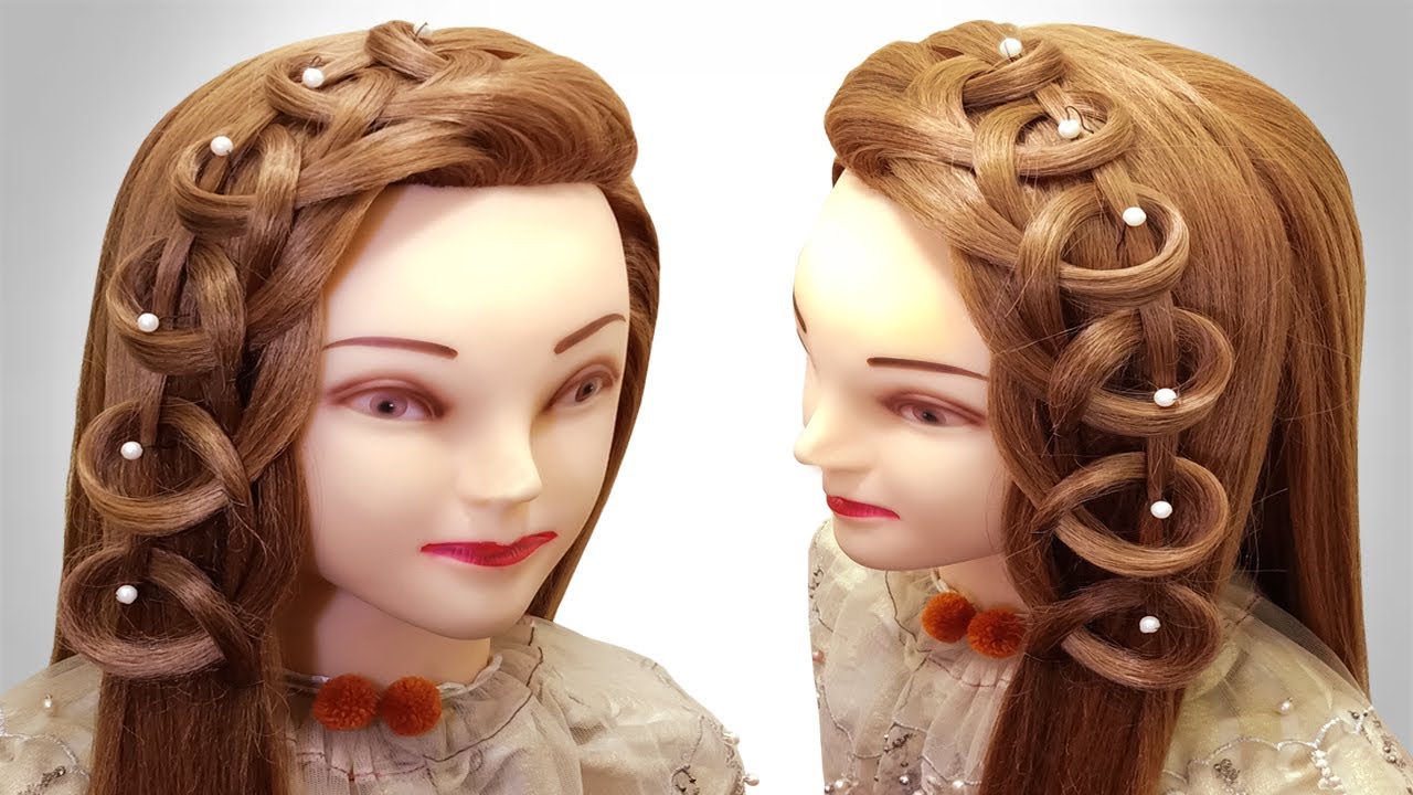 Cute Knotted Loop Braid Hairstyle Tutorial l Hairstyle For Medium Hair ...