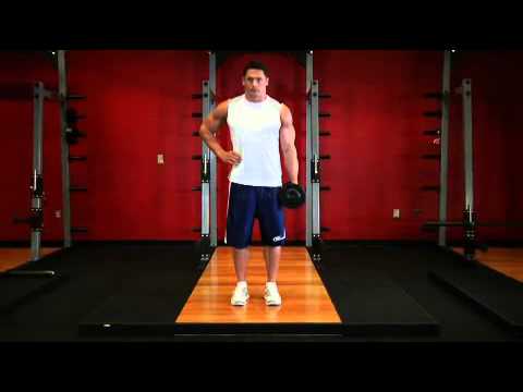 Abdominals Dumbbell Side Bend ABS BEGINNER - YouTube
