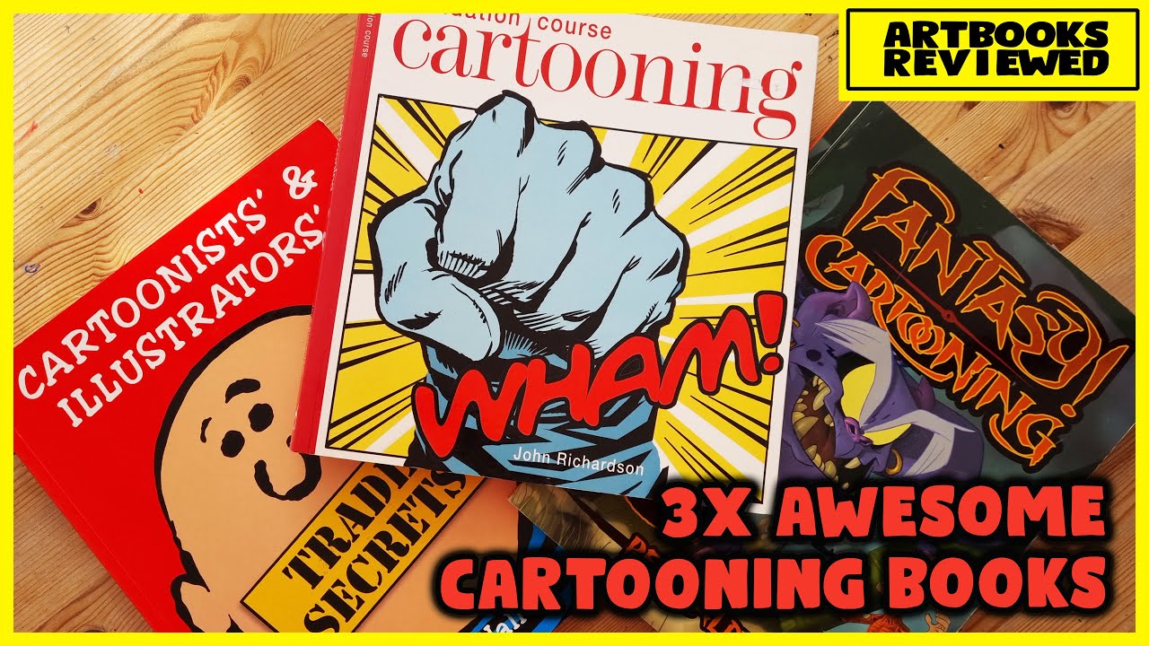 3x awesome cartooning books #cartoons #art #illustration - YouTube
