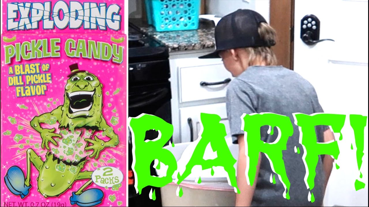 👦👧KIDS HILARIOUS REACTION TO SOUR EXPLODING PICKLE CANDY🍬💥! KIDS CANDY ...