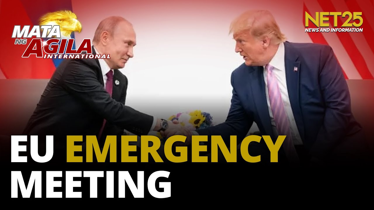 EU magdaraos ng emergency meeting bago Trump-Putin summit - YouTube