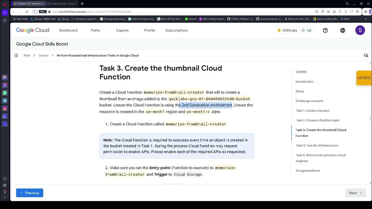 GCP Multiple VPC Networks lab GSP315 - YouTube
