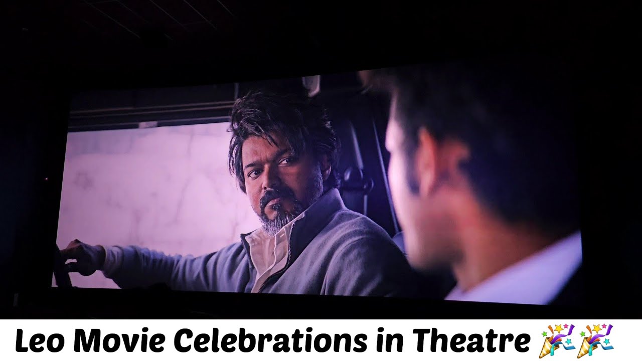 Leo Movie Celebrations in Theatre l Leo Movie l Thalapathy Mass 🎉 #leo ...
