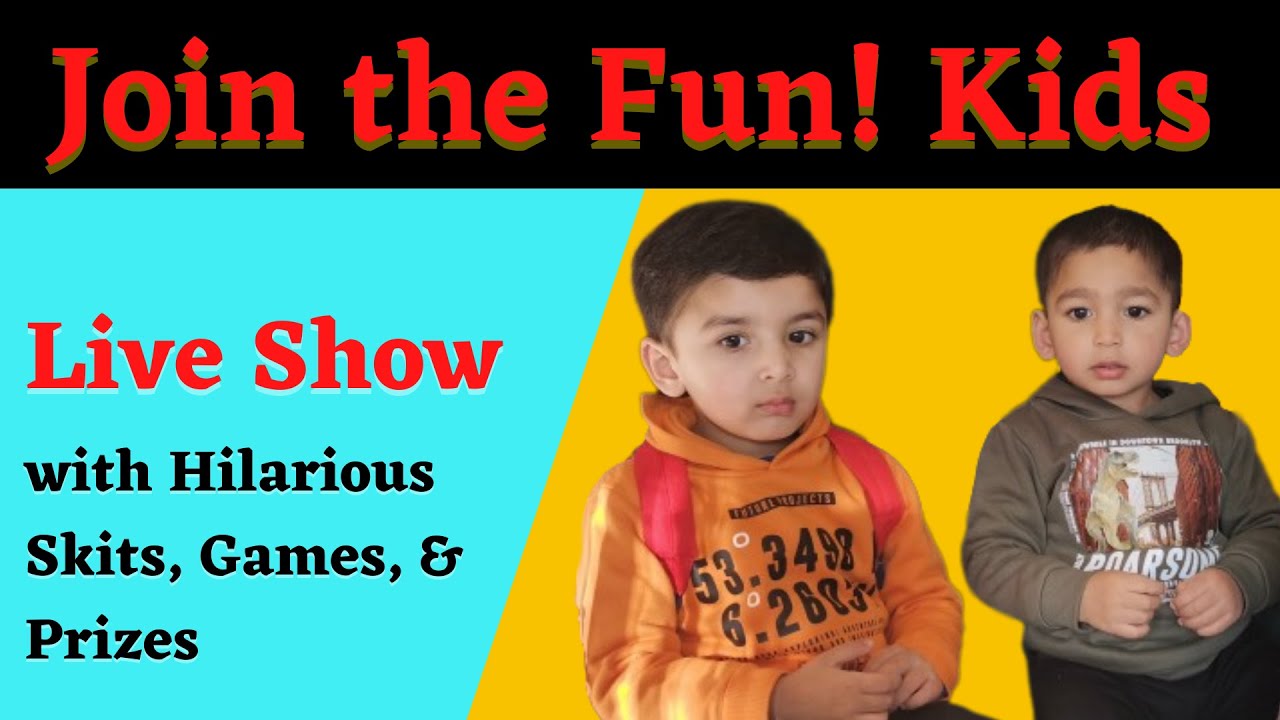 Join the Fun! Kids' Live Show with Hilarious Skits, Games, and Prizes ...