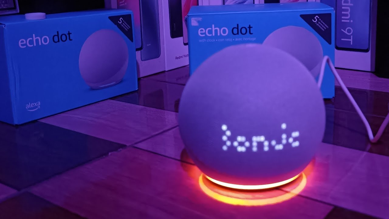 Alexa echo dot 5 con reloj • UNBOXING - YouTube
