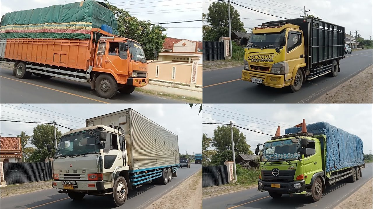 truk muatan pasir, truk wings box, truk fuso oren, hino truk tronton ...