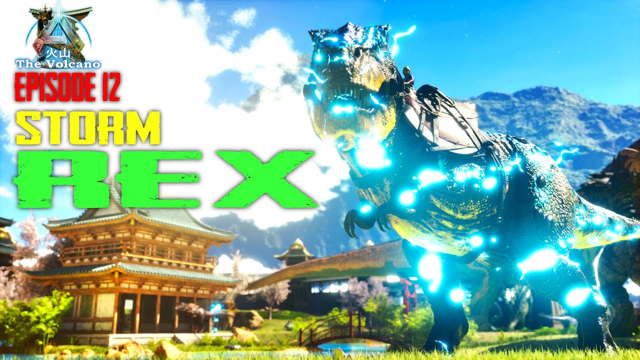 LiSTRiKNYA BiKiN BUTA! TAMiNG STORM REX | ARK Ascended - Volcano - YouTube