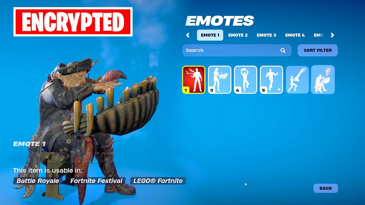 ENCRYPTED Davy Jones Emote & All New Leaked Emotes - Fortnite x Pirates ...