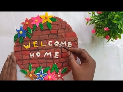welcome board making/welcome home #artandcraft #welcomehome #craft ...