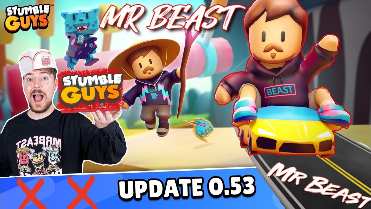 Mr Beast In Stumble Guys| New Update Is Very Cold | Stumble Guys ...