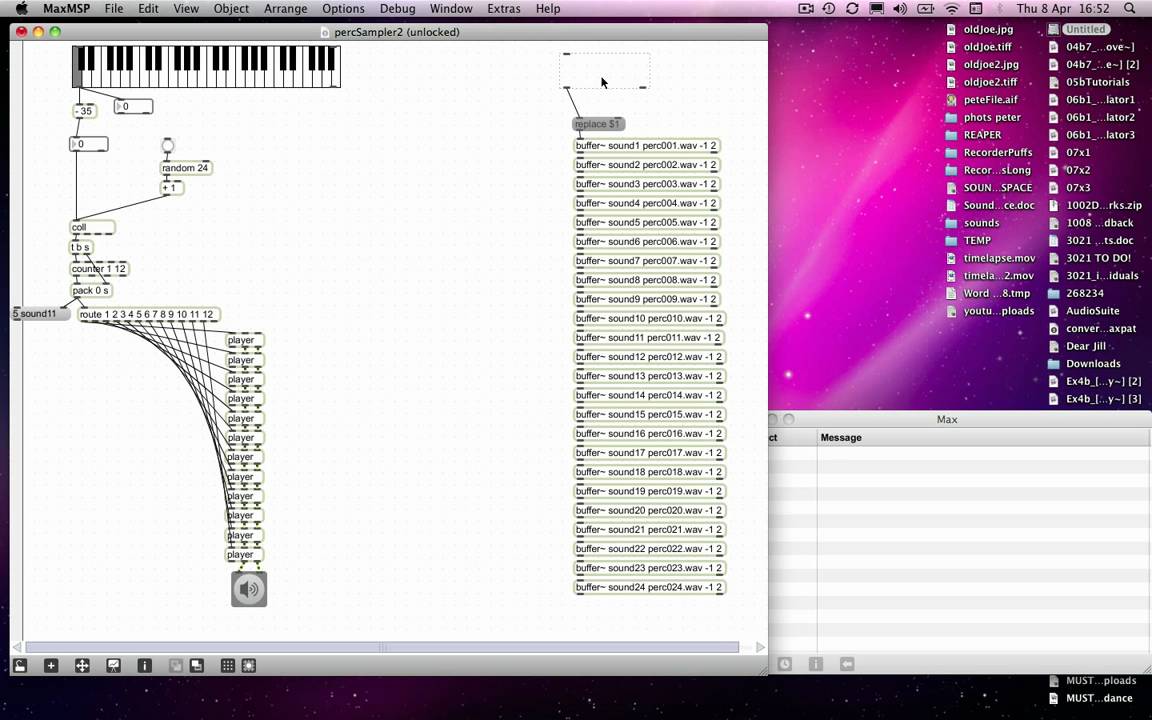 Max MSP Tutorial 06c4: Multi Drag'n'drop Sample Loading [1] - YouTube