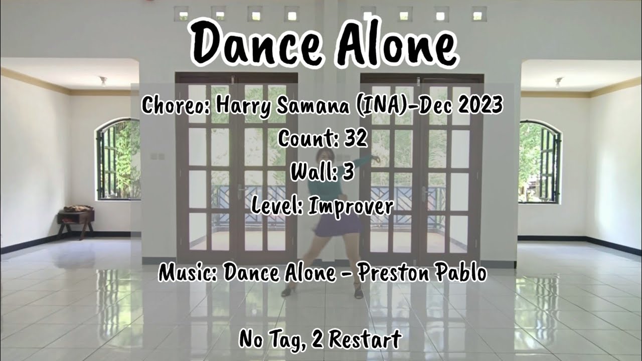DANCE ALONE Line Dance//Improver//Harry Samana (INA) - YouTube