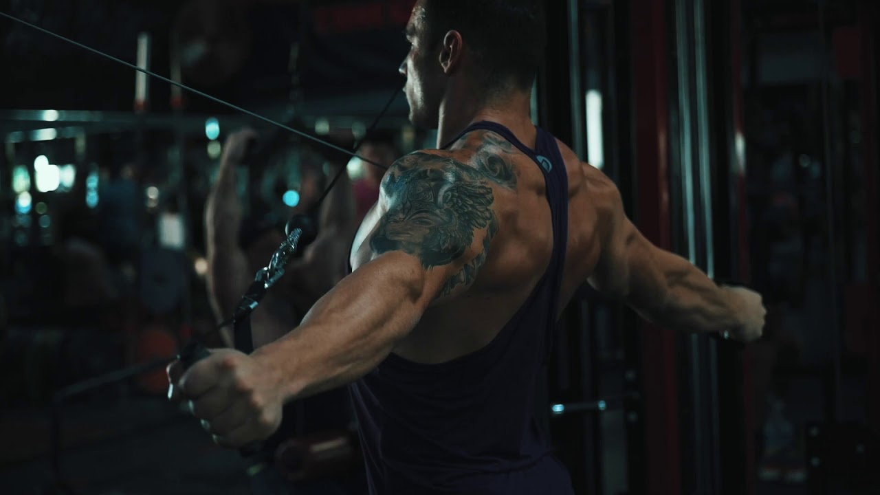 Standing Rear Delt Fly Crossover - YouTube