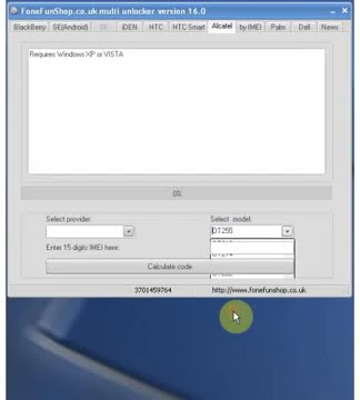 GSM Toolkit - How To Calculate Alcatel Unlock Codes Via IMEI - YouTube