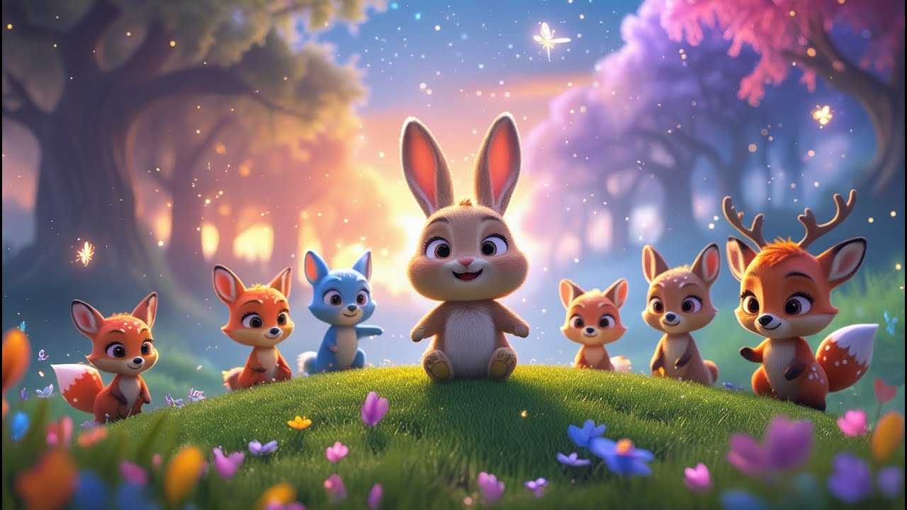 The Brave Little Rabbit’s Journey 🐇 | 3D Adventure Song for Kids | Kids ...