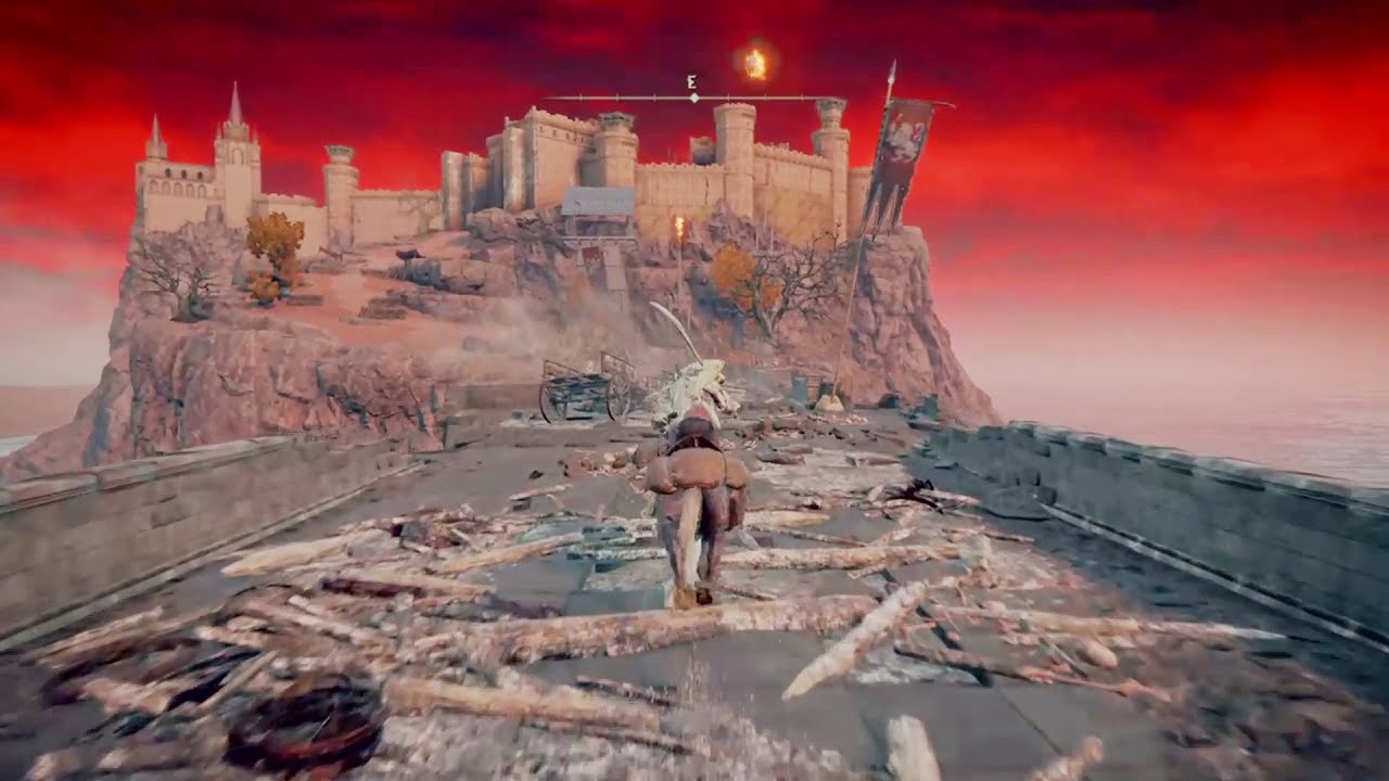 Elden Ring - Redmane Castle: Chamber Outside the Plaza. Crucible Knight ...