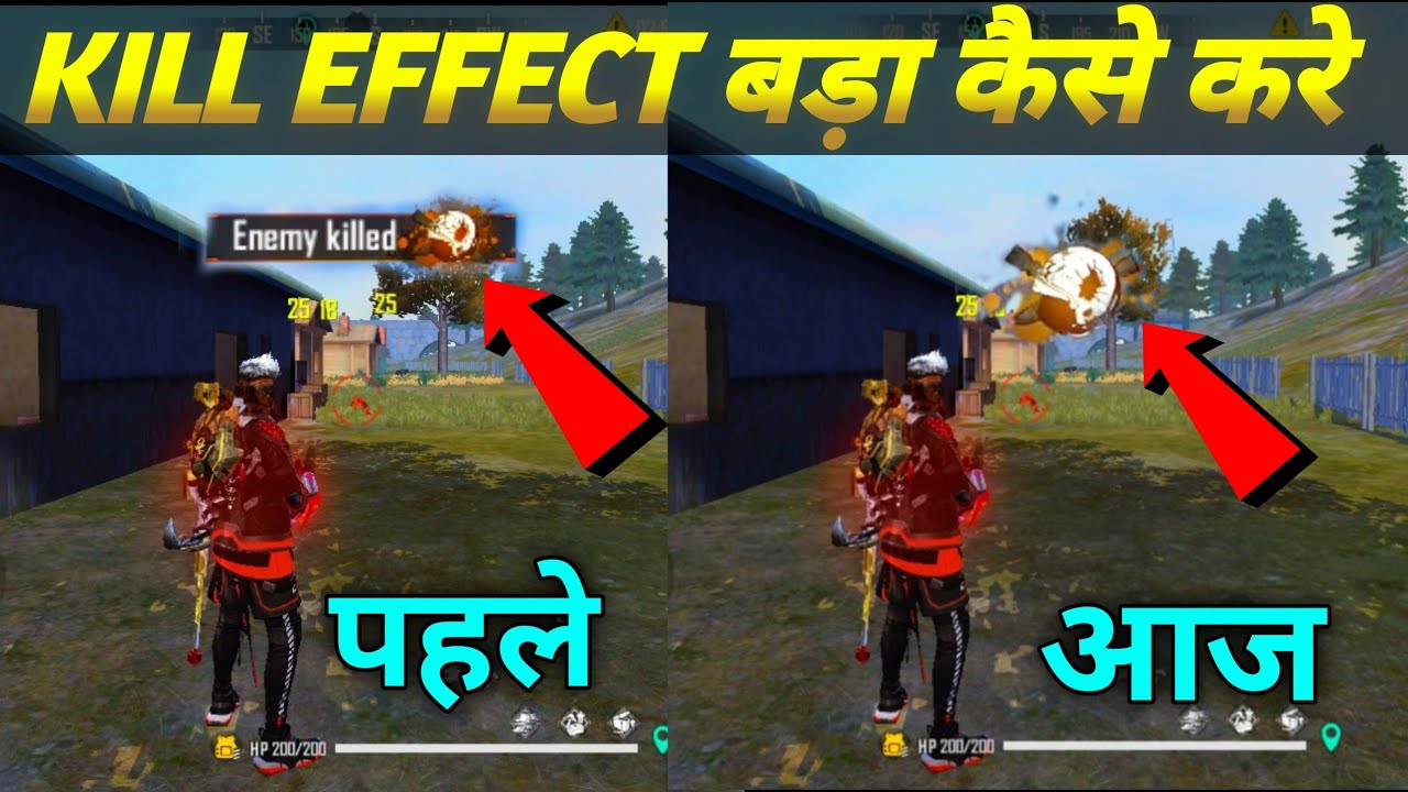 How to change kill effect after ob29 update | old kill effect kaise ...