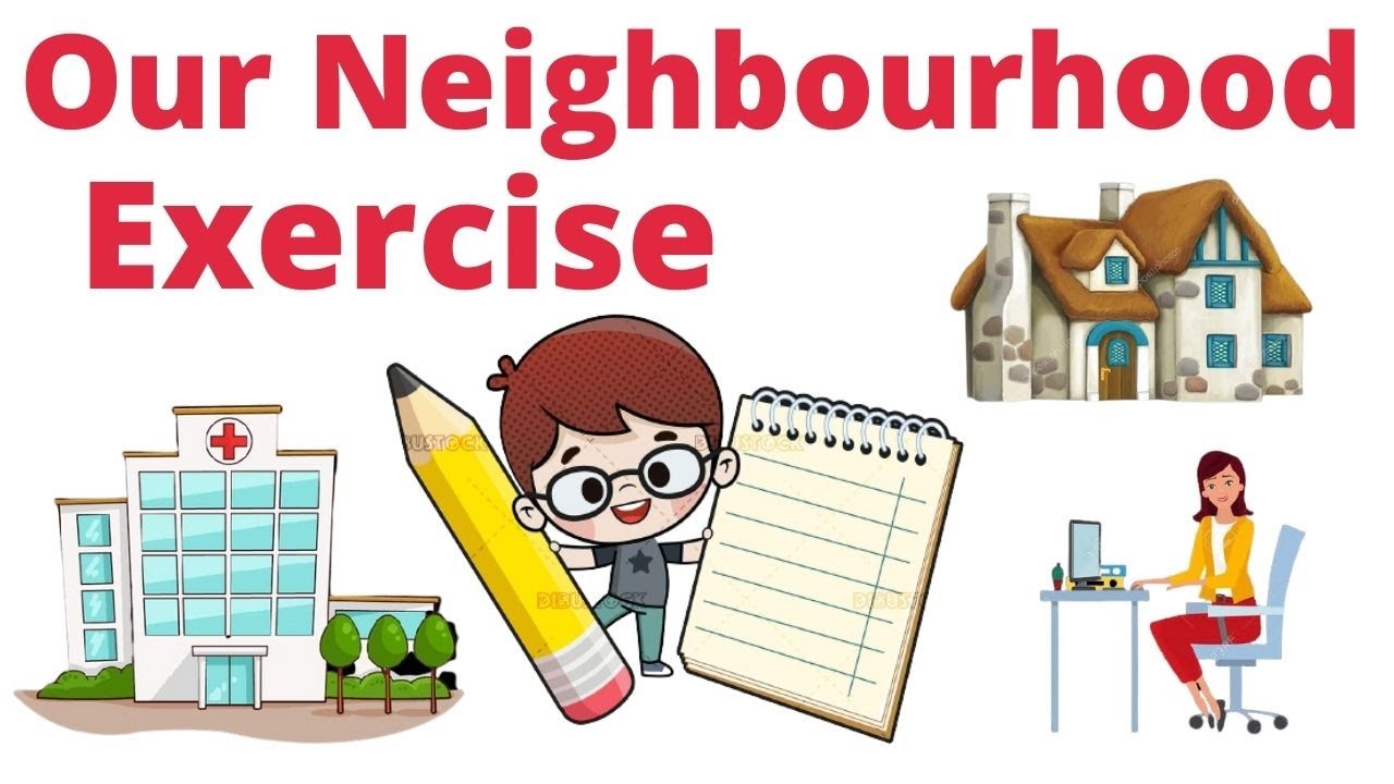 Our Neighbourhood for kids, EVS worksheet, Neighbourhood services, EVS ...