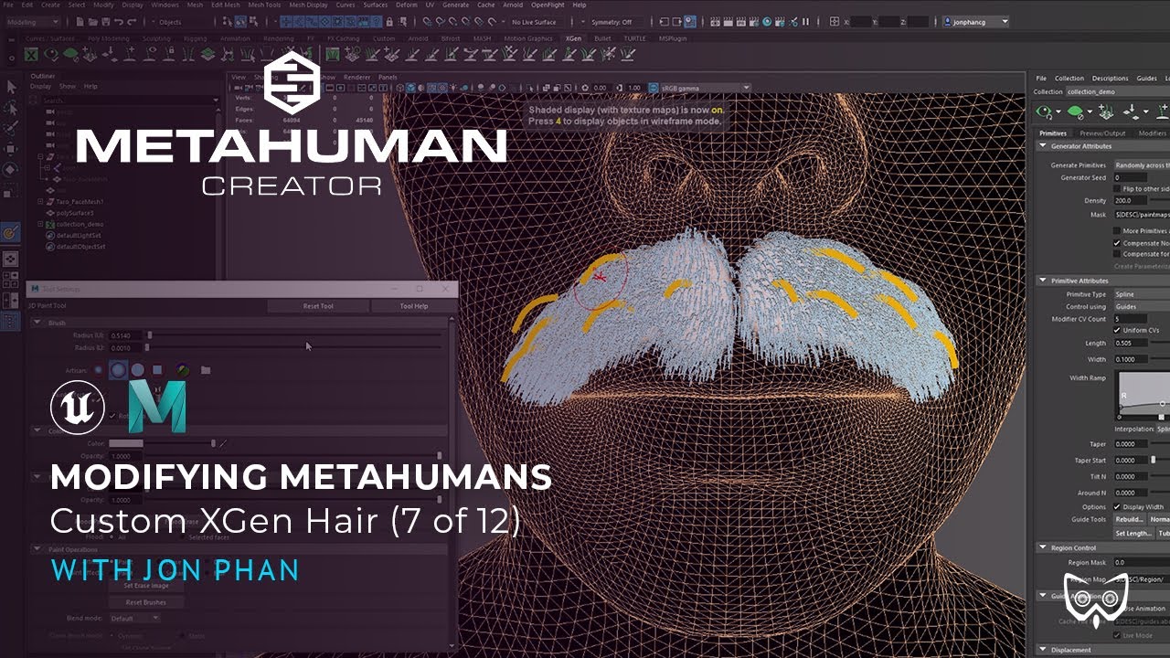 Modifying Metahumans Custom Xgen Hair 7 Of 12 Youtube