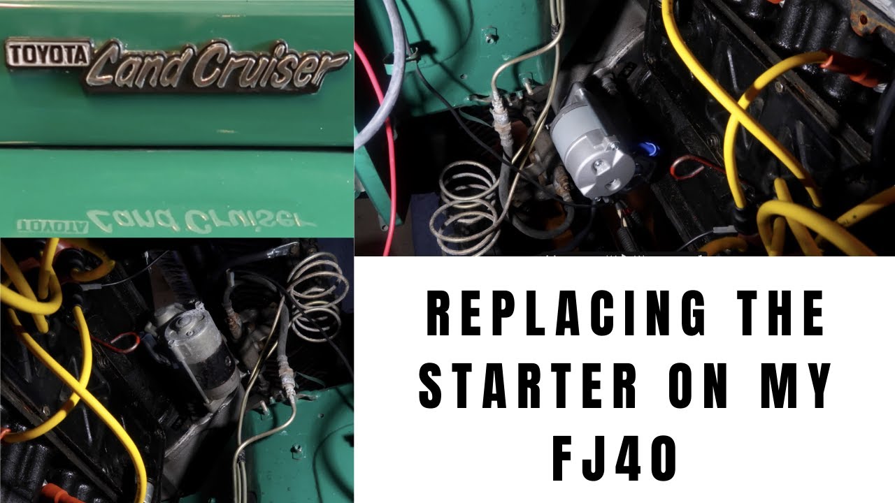 Replacing the Starter on my FJ40 - YouTube