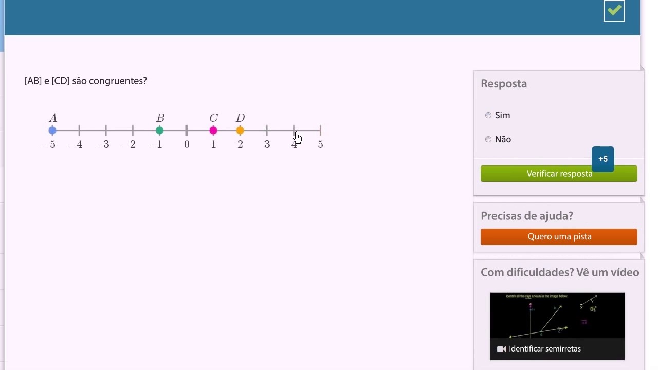Segmentos de reta congruentes - Khan Academy em português (7º ano ...