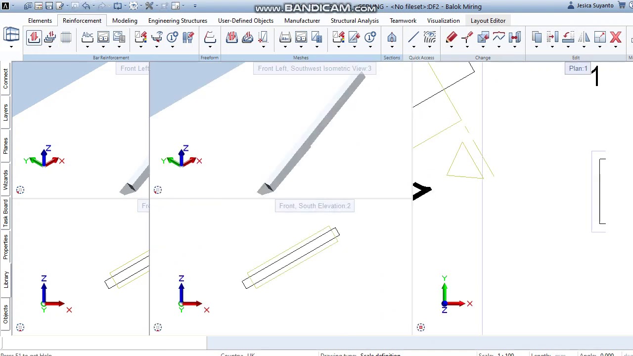 Tutorial Allplan Engineering 2020 - Kolom Miring - YouTube