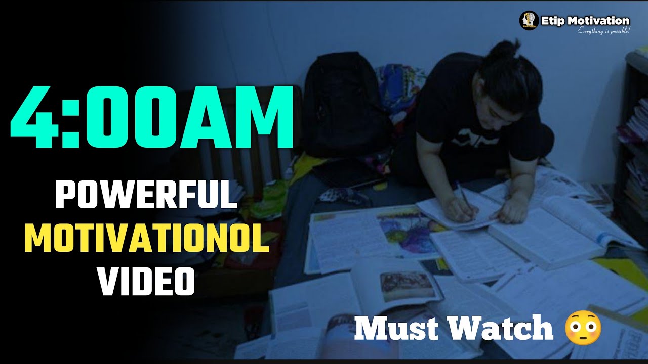 Must Watch🔥4:00AM Motivational Video📚 Study Hard Motivation # ...
