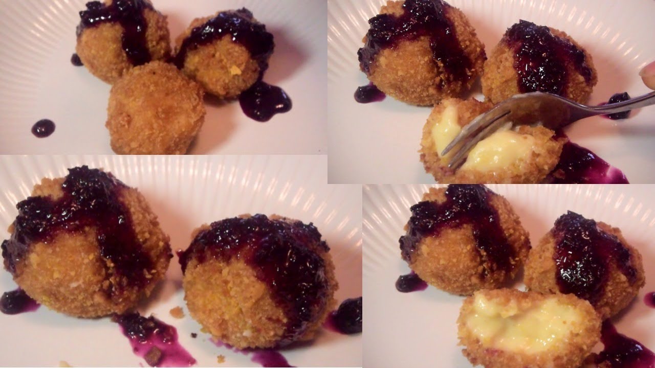 Bolas Fritas De Queso Crema||Postre Facil De Queso Crema Fritas|| - YouTube