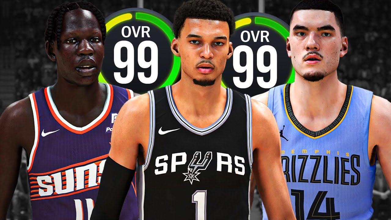 I Made Each Team's Tallest Player 99 Overall - YouTube