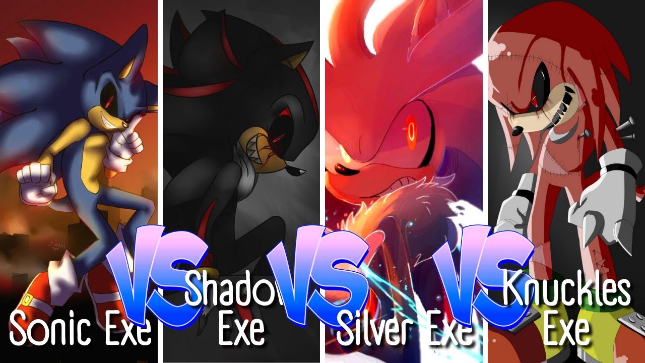 Sonic Exe vs Shadow Exe vs Silver Exe vs Knuckles Exe | Beat Roller ...