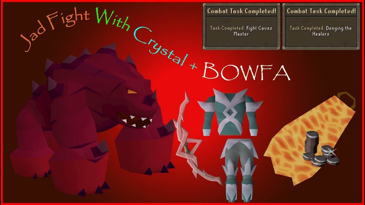 OSRS Jad Fight in Crystal Gear - YouTube