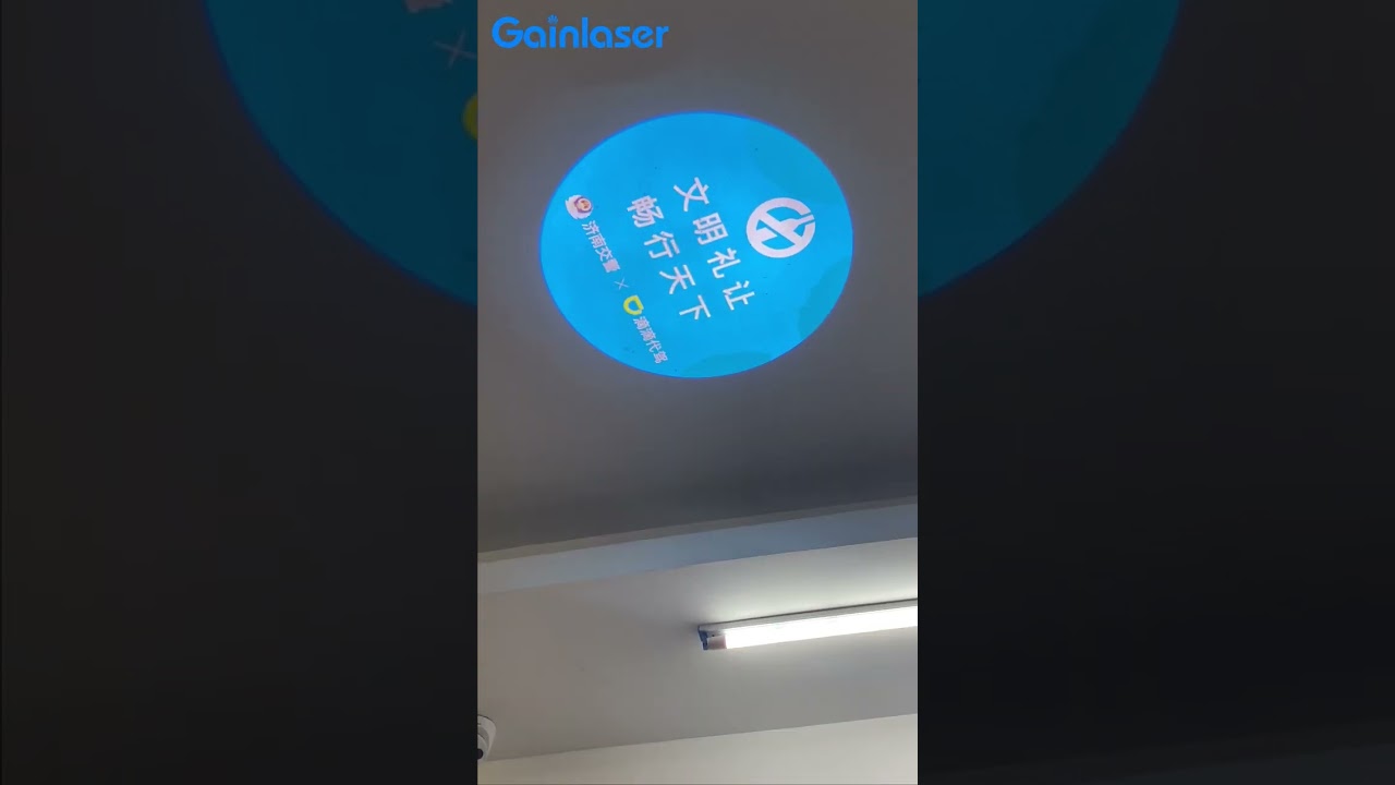 UV laser marking Full color Gobo Glass - YouTube