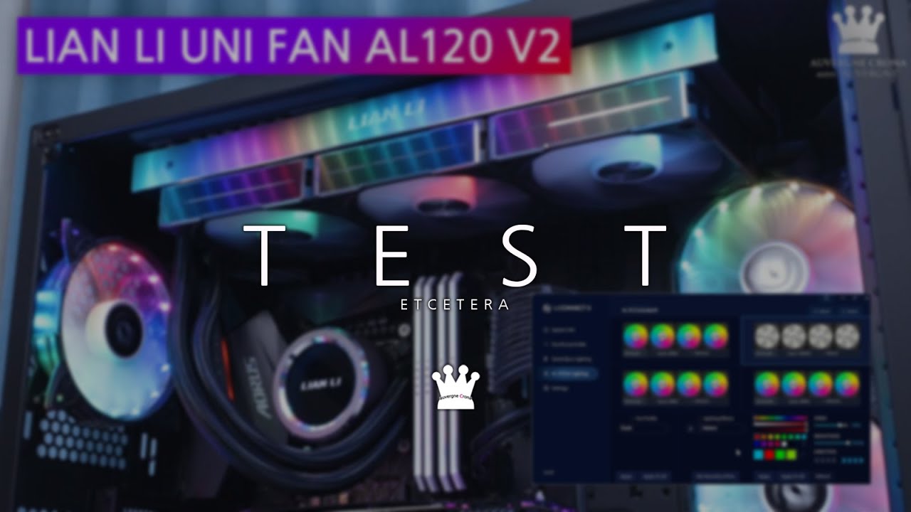 리안리 유니팬 UNI FAN AL120 v2, LED 살펴보기 - YouTube