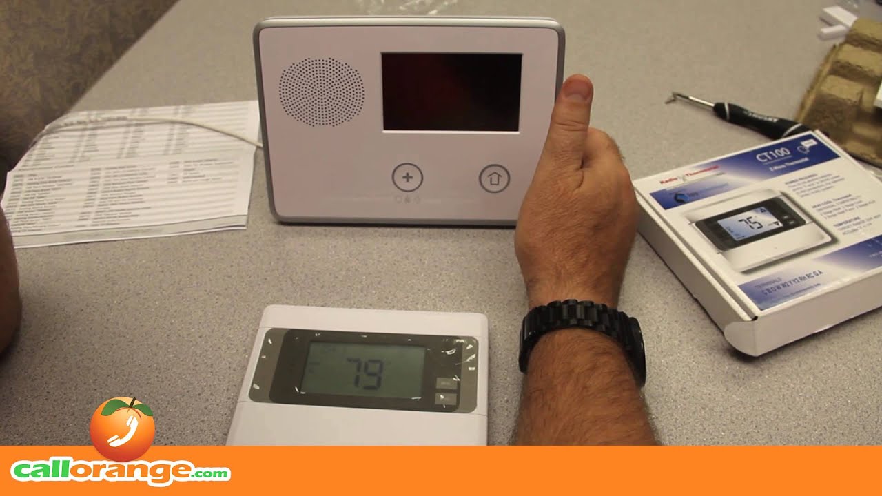 How to Pair CT100 Thermostat with 2GIG Go!Control Panel - YouTube