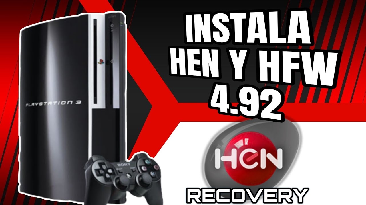 Instala HEN y HFW 4.92 desde el modo RECOVERY de Ps3 - YouTube