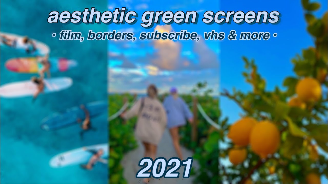 aesthetic green screen overlays 2021 *free to download - YouTube