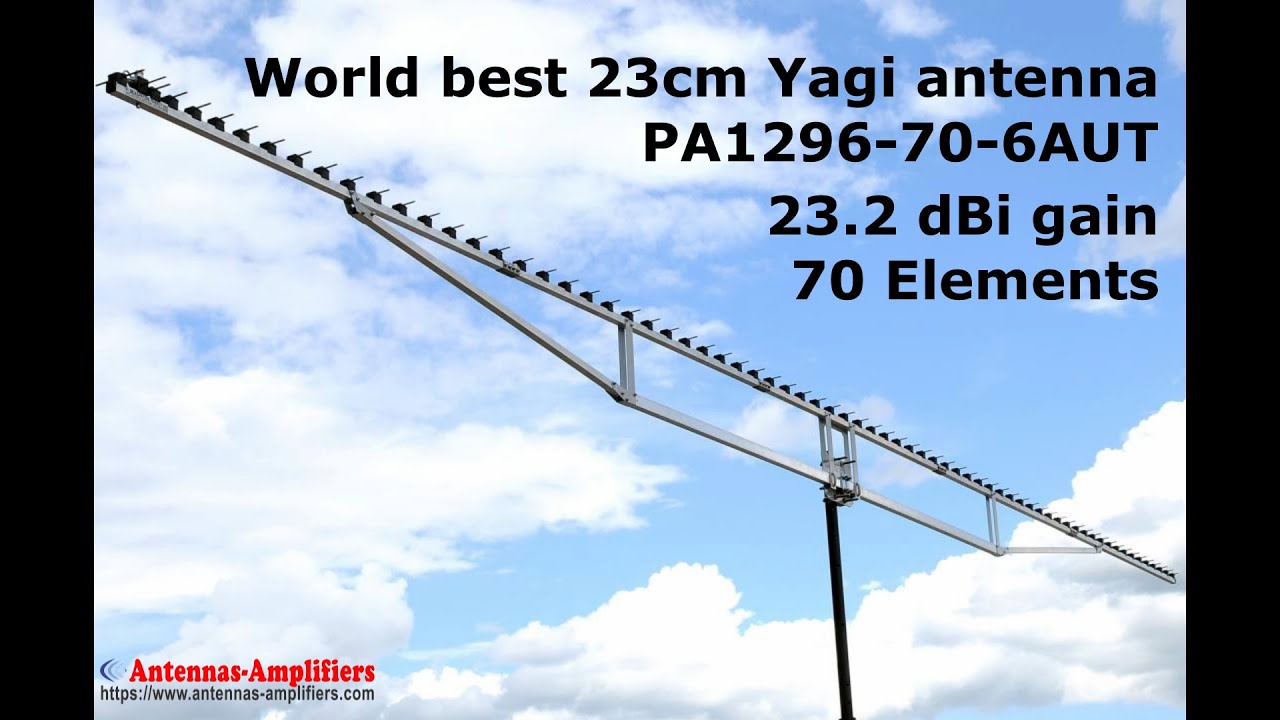 World Best and Biggest 23cm Low Noise Yagi Antenna - YouTube