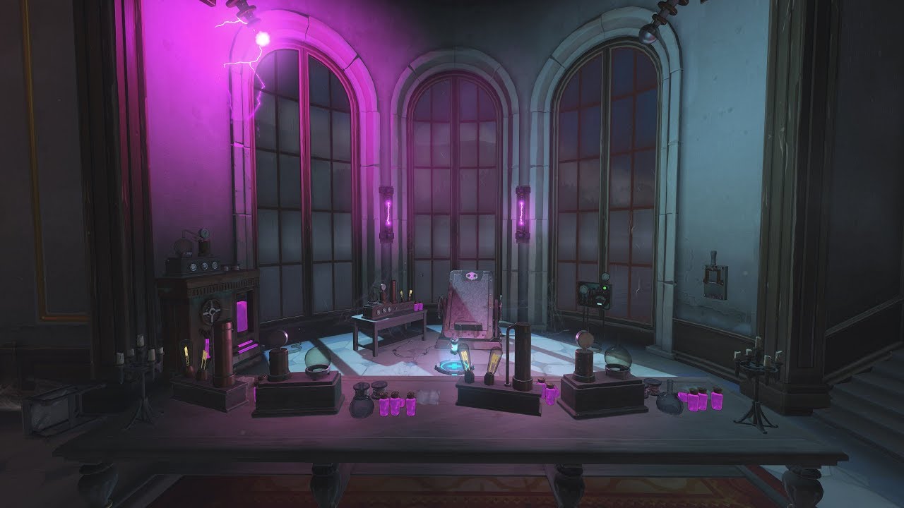 Touring Overwatch's Halloween Terror 2018 Chateau Guillard Map - YouTube