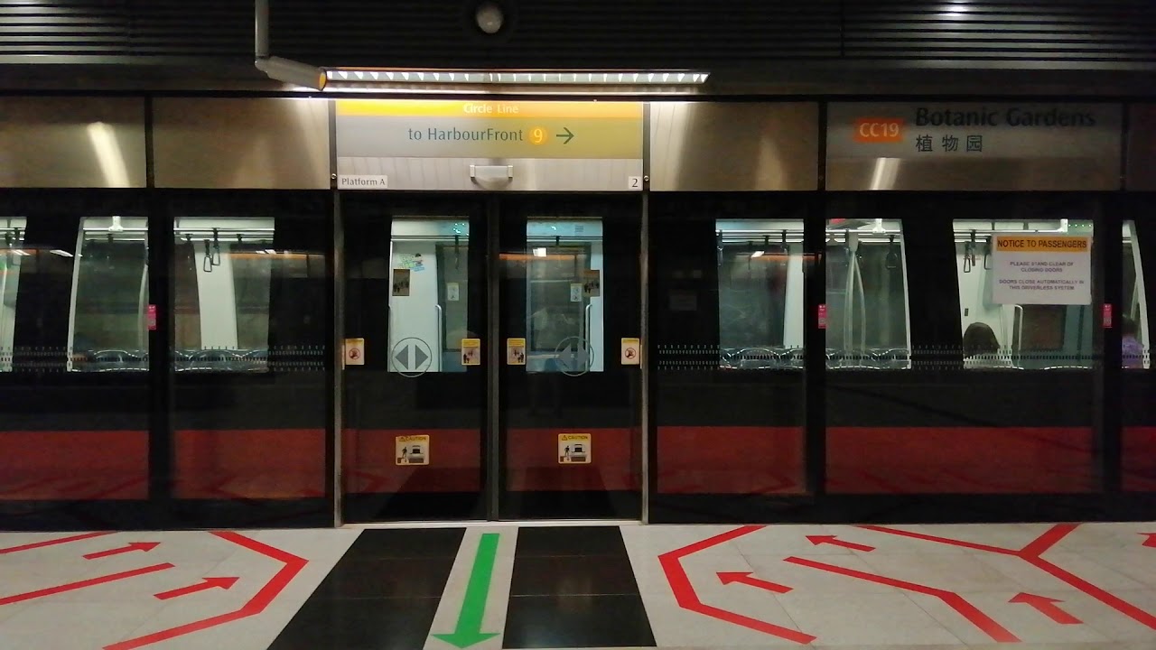 SMRT C830C [848]: Departing Botanic Gardens [Towards: (9) Harbourfront ...