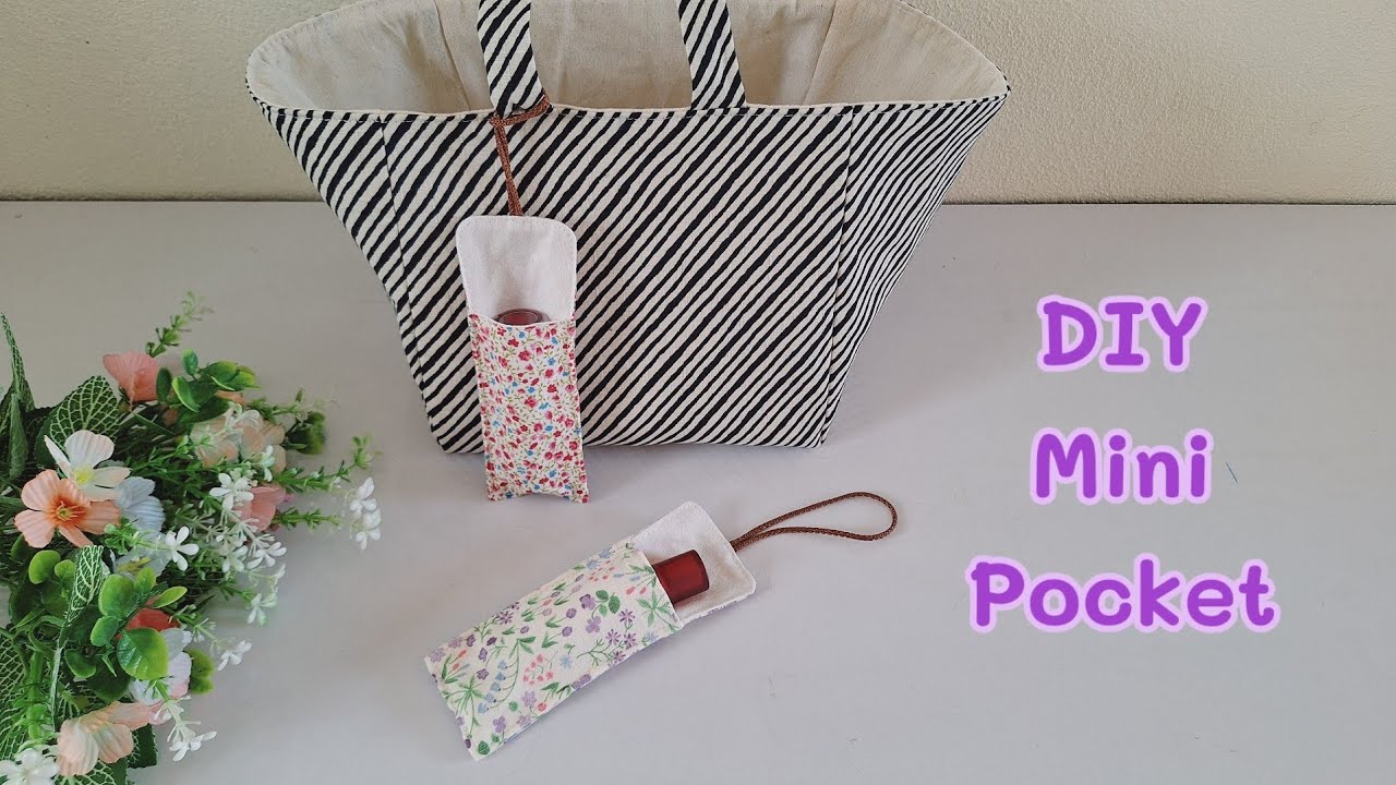 DIY Mini Pocket. How to sew mini bag. basic bag. easy bag. sewing ...