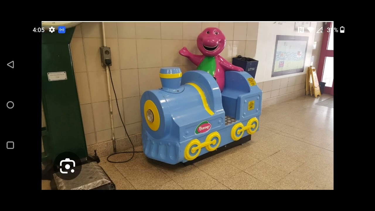 Fun2Learn Barney Train Kiddie Ride - YouTube