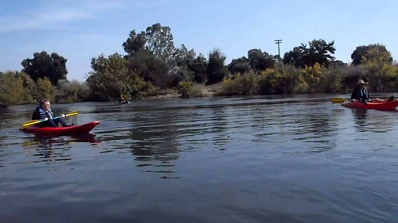 Lower Merced River Kayaking - YouTube
