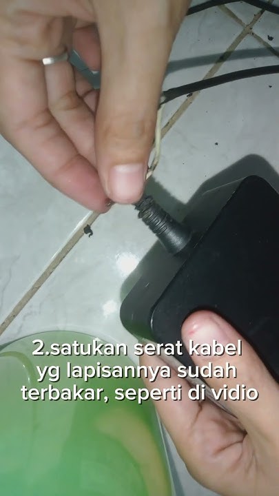 Cara mengatasi kabel charger leptop yang sobek atau putus - YouTube