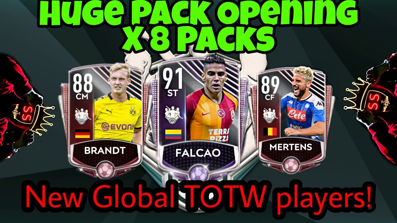 New Global TOTW players in FIFA mobile! | Huge Pack Opening x 8 packs ...