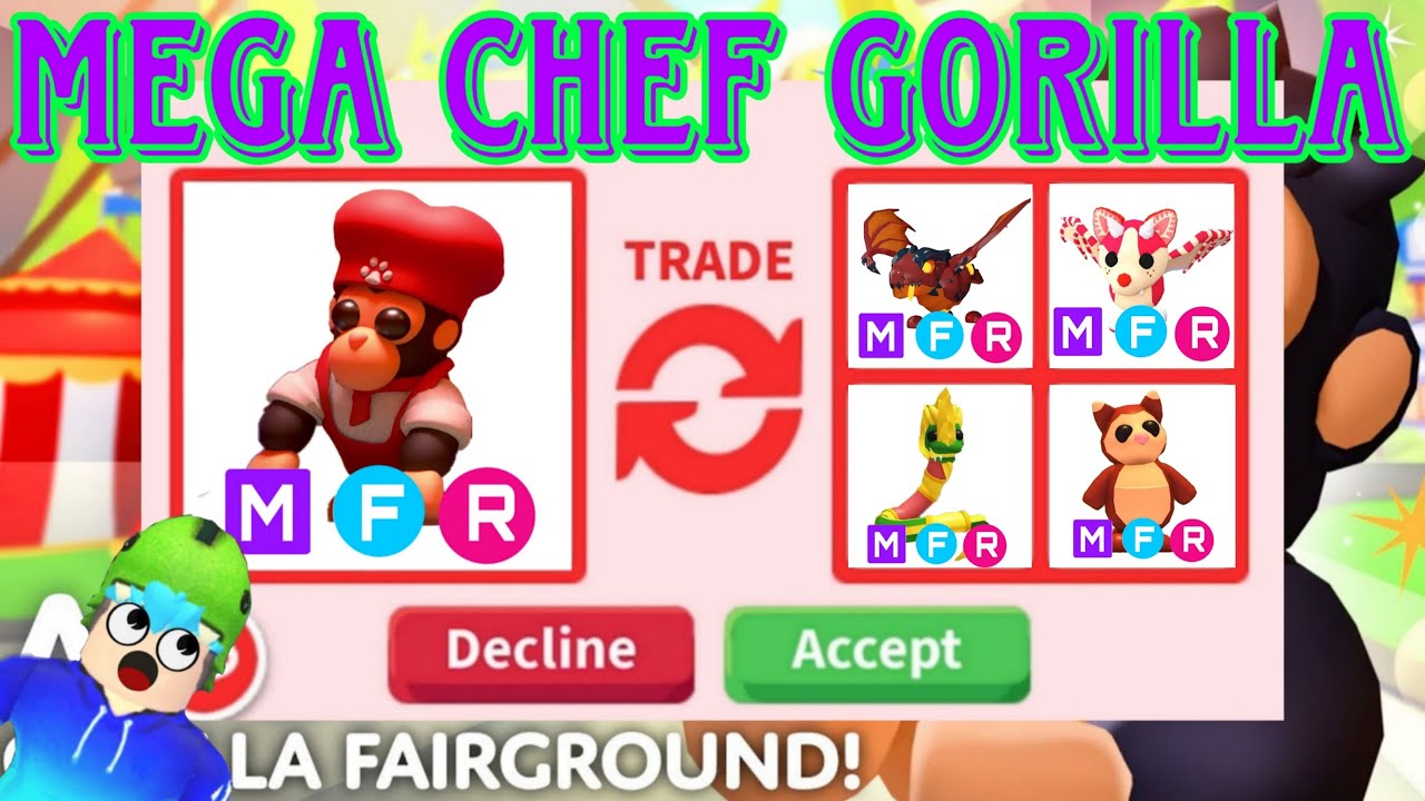 Amazing offers for our Mega Chef Gorilla In Adopt Me 🤯🤯🤯 - YouTube
