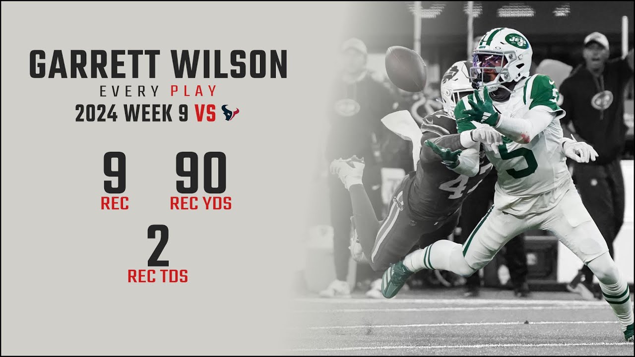 Garrett Wilson Week 9 Replay: Every Target and Catch vs Houston Texans ...