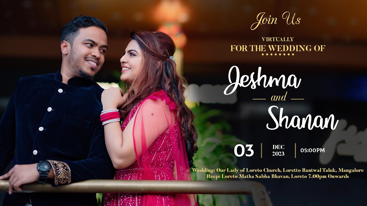 JESHMA WITH SHANAN || WEDDING LIVE STREAMING || 03 DECEMBER 2023 - YouTube