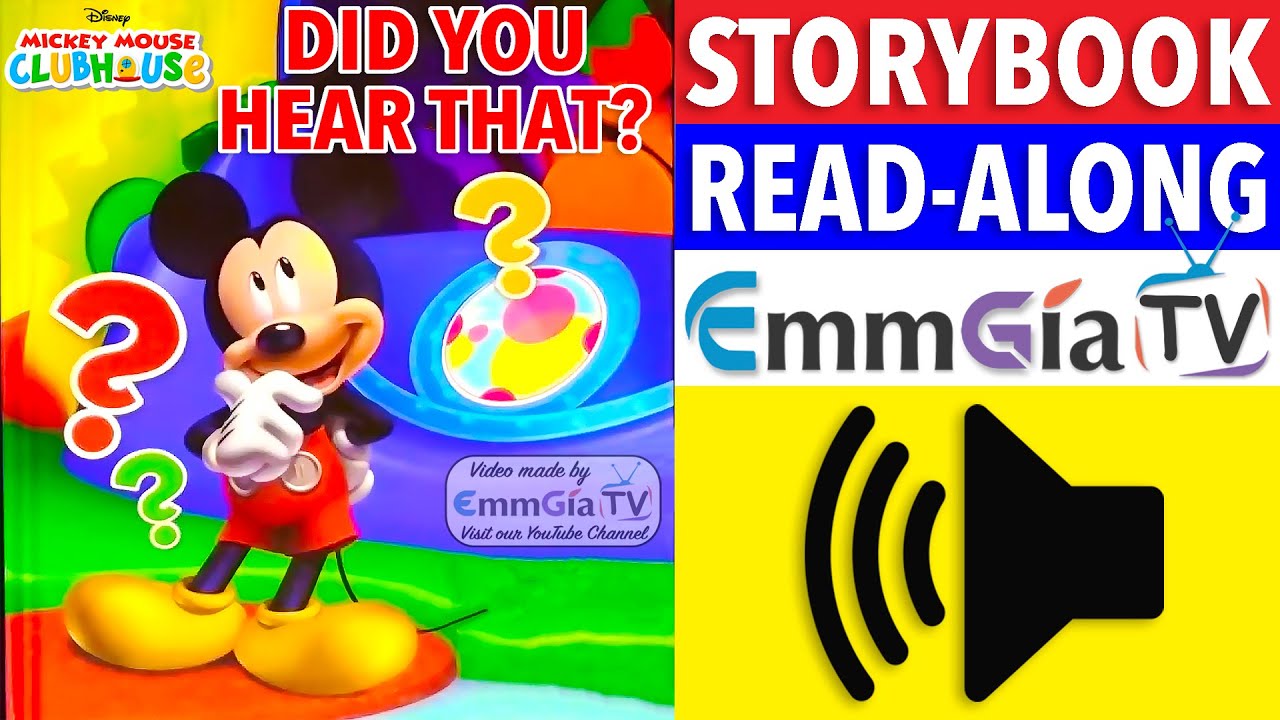 Mickey Mouse Clubhouse - Did You Hear That? 📖 Read Along Story books 📚 ...