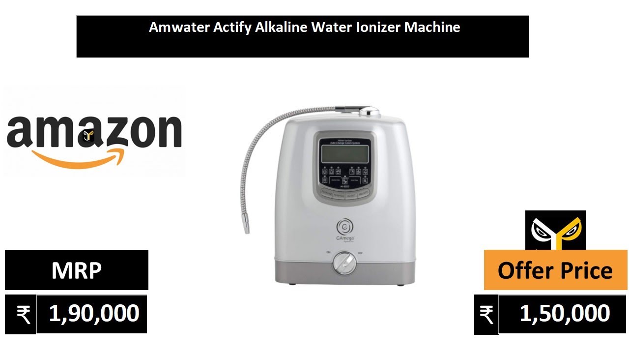 Amwater Actify Alkaline Water Ionizer Machine - YouTube